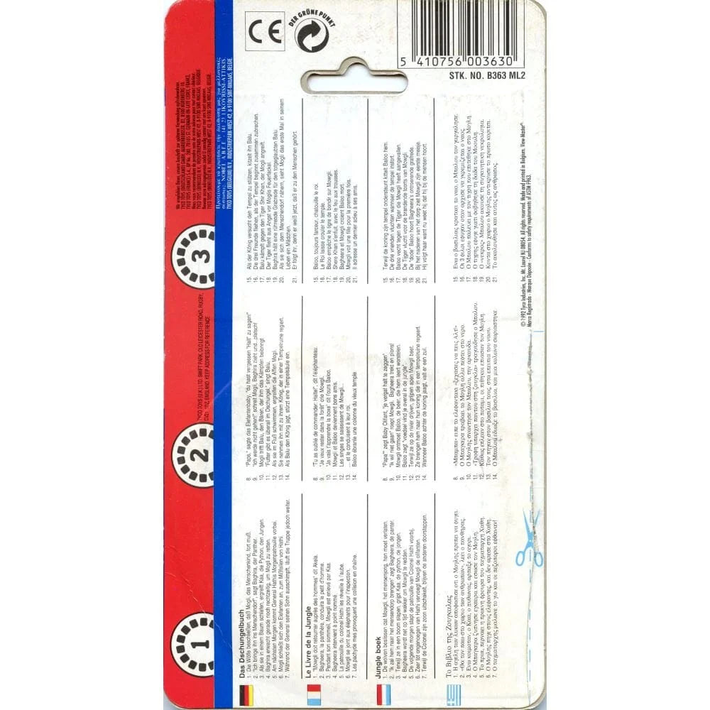 Jungle Book - View-Master 3 Reel Set on Card -factory sealed (VBP-B363 – 3Dstereo.com