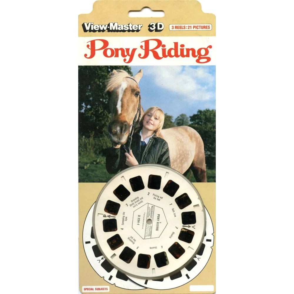 Pony Riding - View-Master 3 Reel Set on Card - NEW - (VBP-D234-E) – 3Dstereo.com