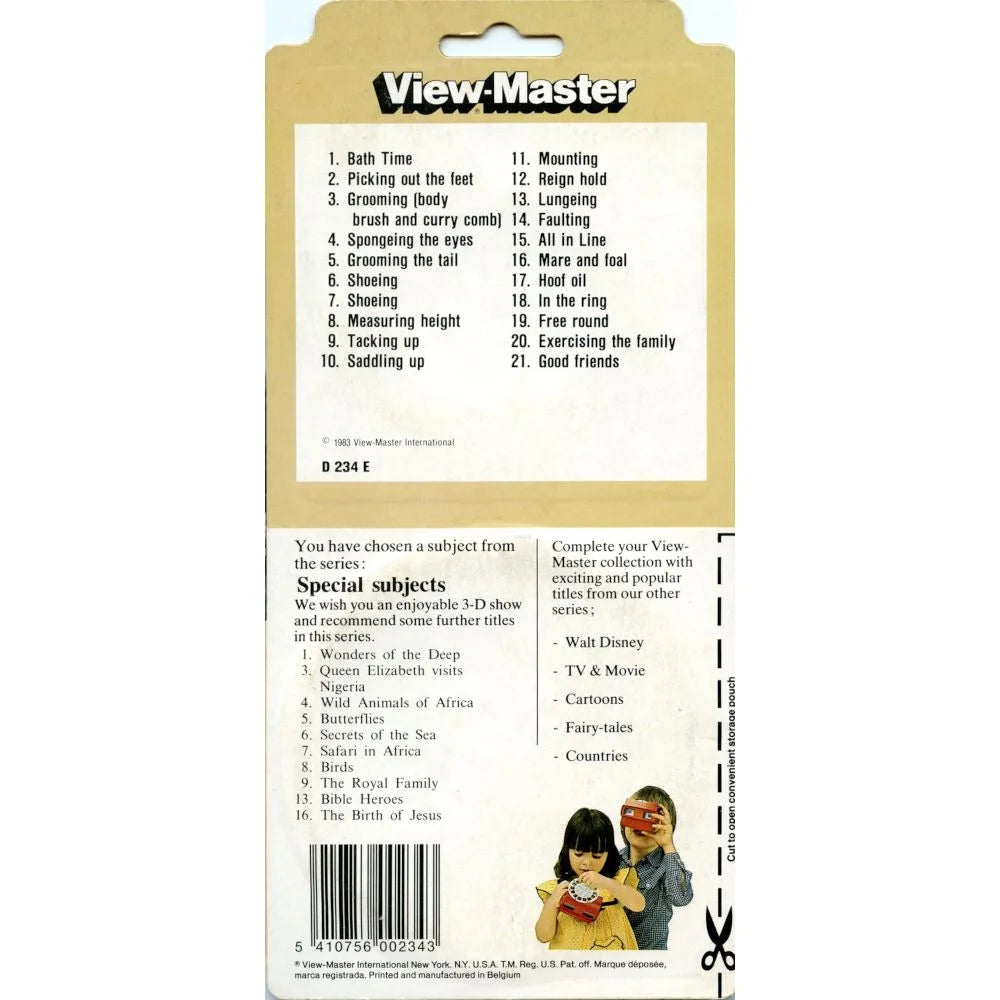 Pony Riding - View-Master 3 Reel Set on Card - NEW - (VBP-D234-E) – 3Dstereo.com