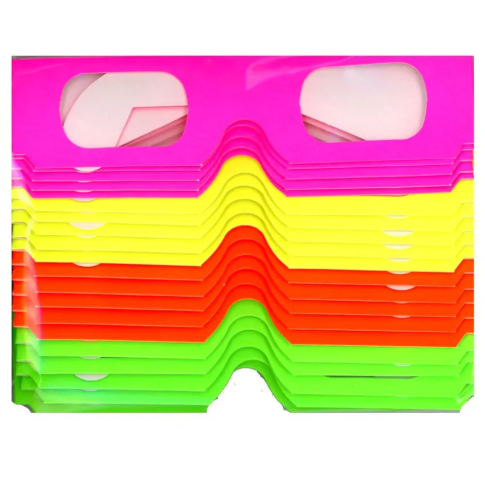 3D Fireworks Glasses - Set of 20 Neon - Prismatic Diffraction Glasses ...