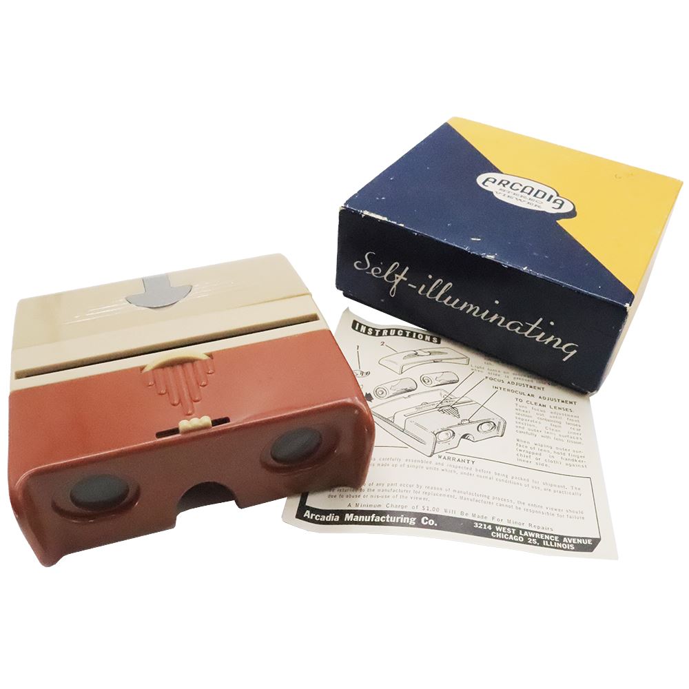 Arcadia Stereo Viewer - for 5P format 3D slides -w/original box- vinta ...