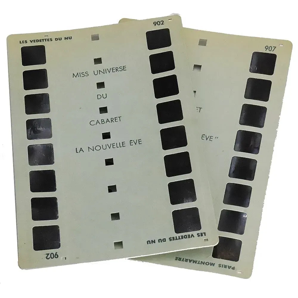 2 Colorelief Risque Cards - Montmartre Miss Universe at the Cabaret "L ...