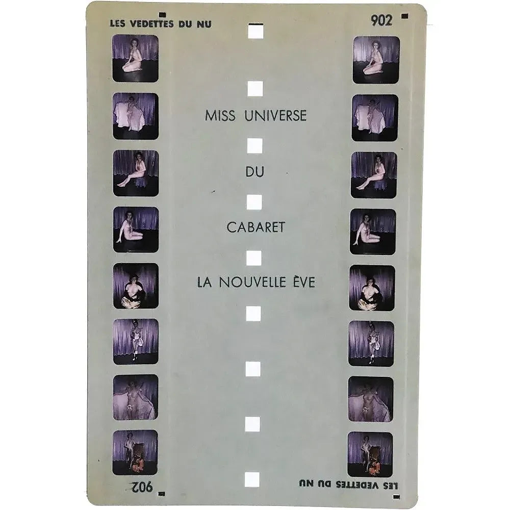 2 Colorelief Risque Cards - Montmartre Miss Universe at the Cabaret "L ...
