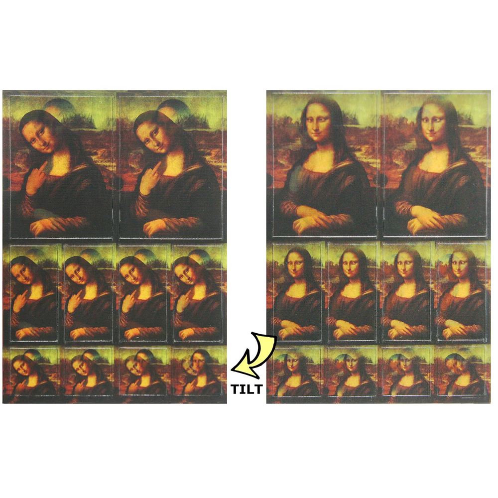 Mona Lisa Cross Eyed - 10 stickers 3 different sizes - Animated Sticke ...