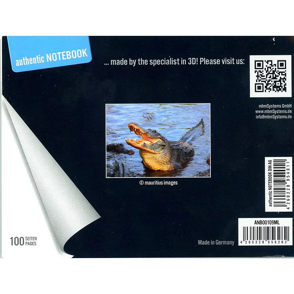 ALLIGATOR - Two (2) Notebooks with 3D Lenticular Covers - Unlined Page ...