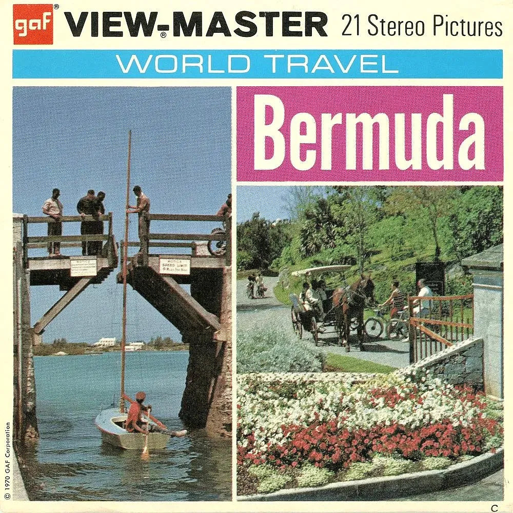 Bermuda - Vintage Classic View-Master 3 Reel Packet - 1970s views - vi ...