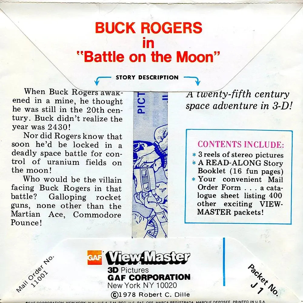 Buck Rogers - View-Master 3 Reel Packet - Vintage - (PKT-J1-G6nk ...