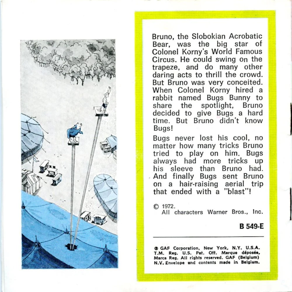 Bugs Bunny - View-Master 3 Reel Packet - 1970s - vintage - (zur Kleins ...