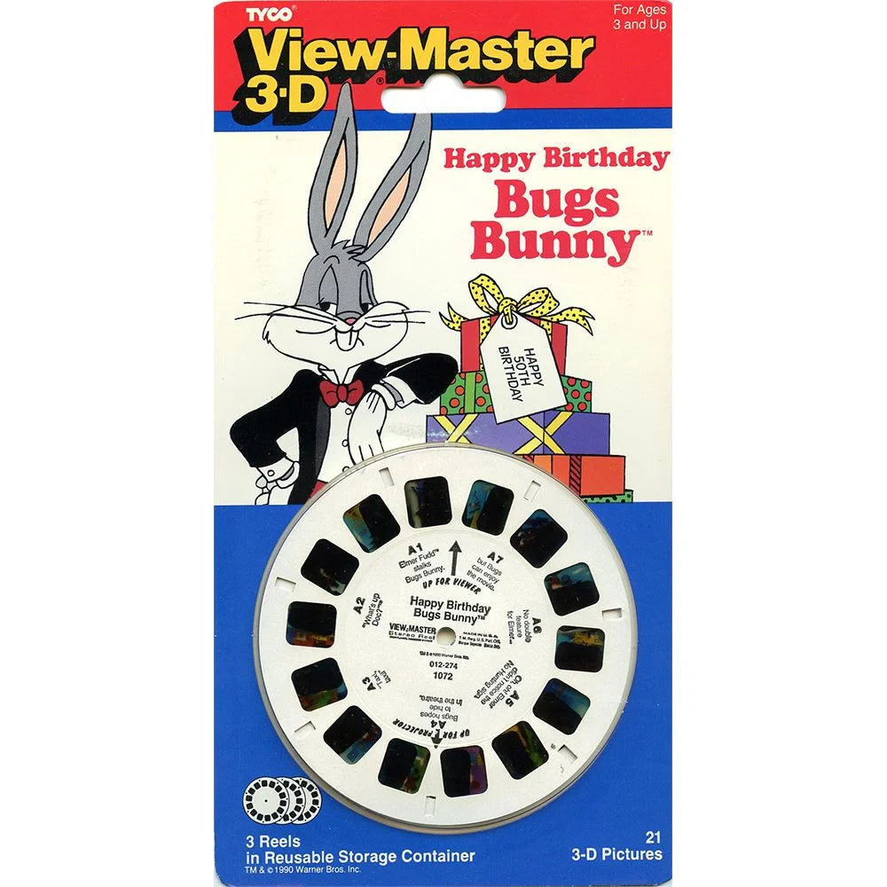 Bugs Bunny - View-Master 3 Reel Set on Card -NEW - (1072) – 3Dstereo.com
