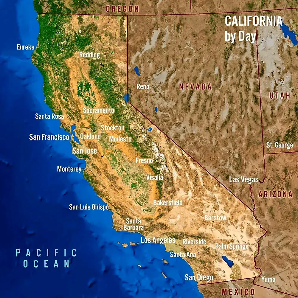 Map De California