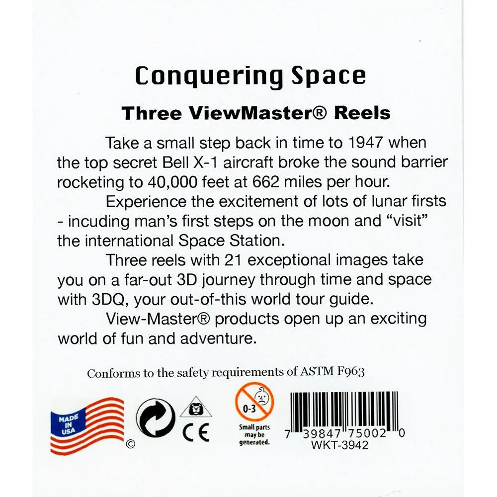 Conquering Space - View-Master 3 Reel Set - NEW - (WKT-3942) – 3Dstereo.com