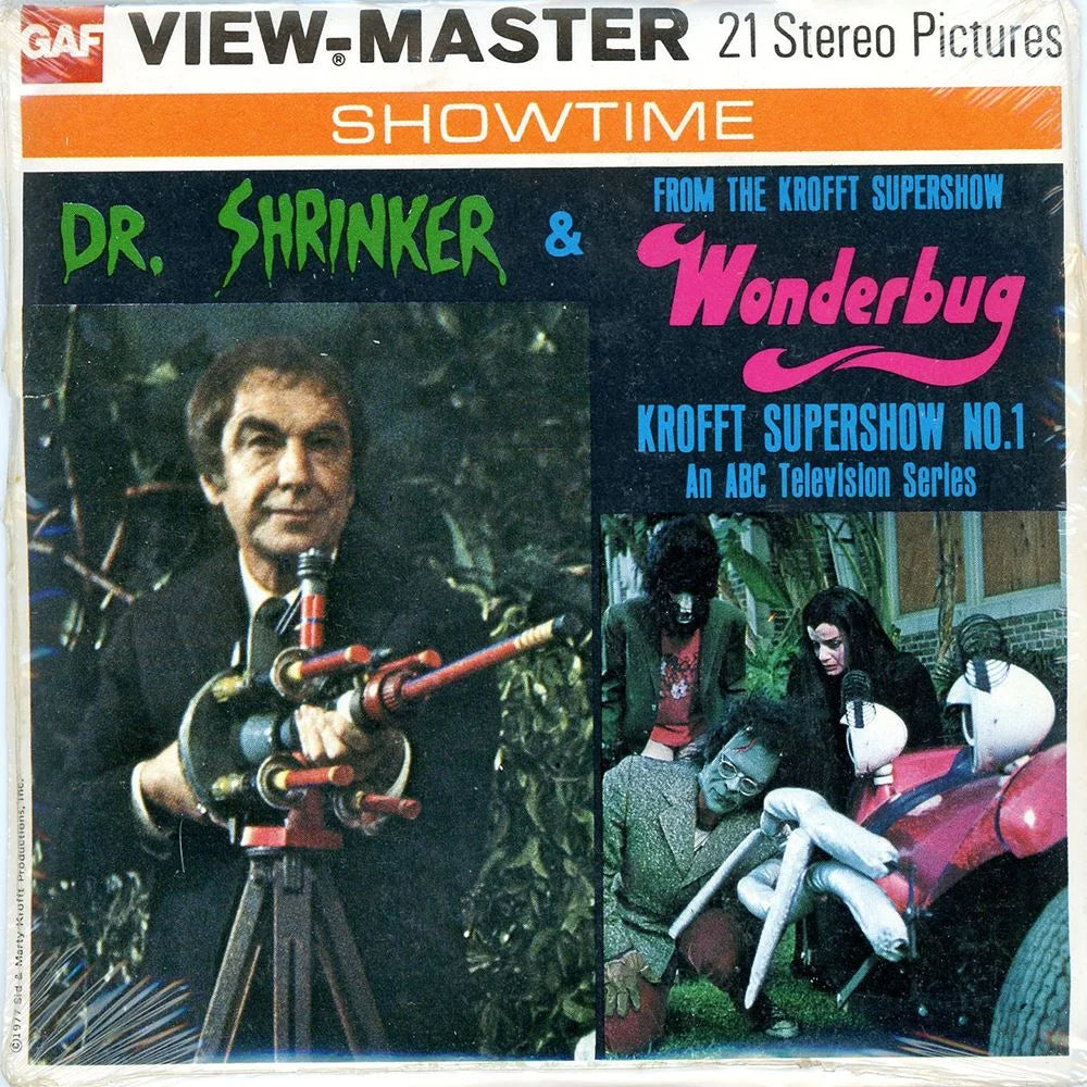 Dr. Shrinker & Wonderbug - View-Master 3 Reel Packet - 1970s - Vintage ...
