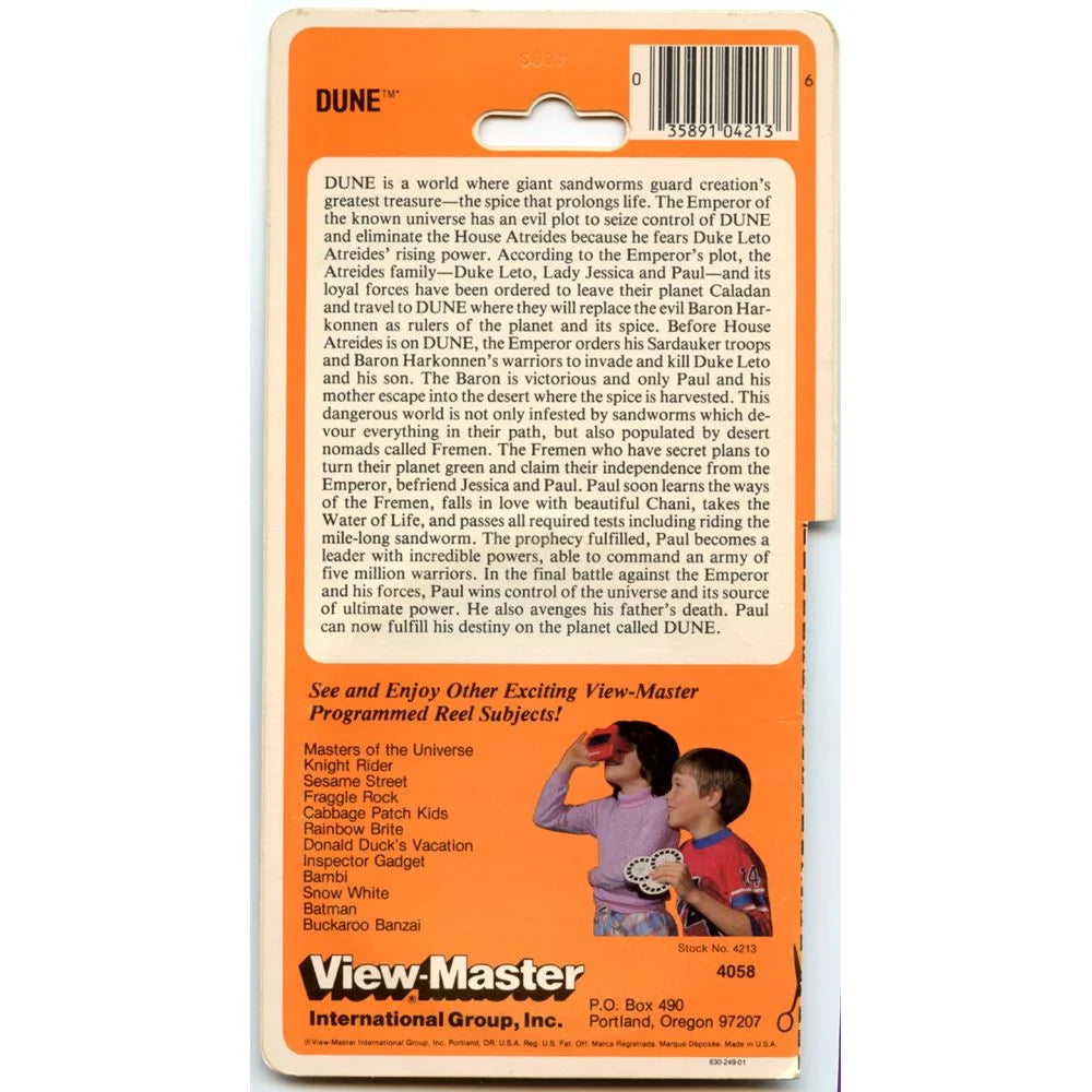 x-Dune - View-Master - 3 Reels on Card (4058) – 3Dstereo.com