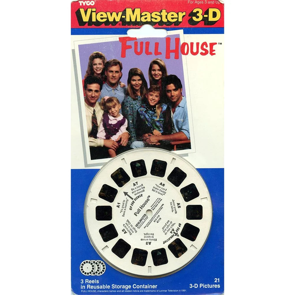 Full House - View-Master 3 Reel Set on Card -NEW - (4119) – 3Dstereo.com