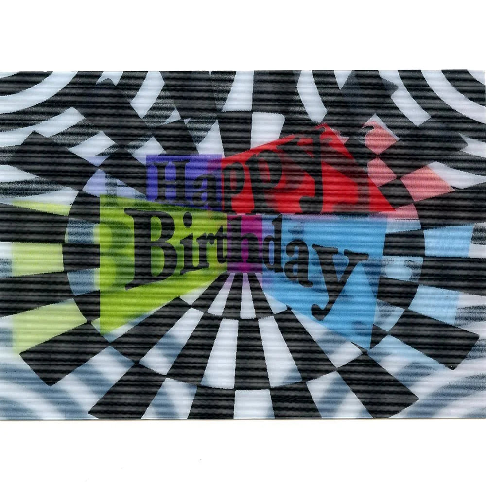 HAPPY BIRTHDAY - Motion - 3D Lenticular Postcard - NEW – 3Dstereo.com