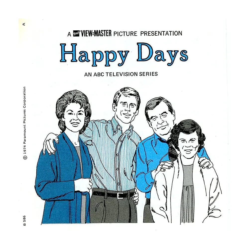 Happy Days - View-Master 3 Reel Packet - 1970s - Vintage - B586-G3A ...