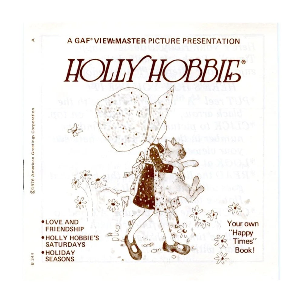 Holly Hobbie - View-Master 3 Reel Packet - 1970s - Vintage - B344-G4A ...