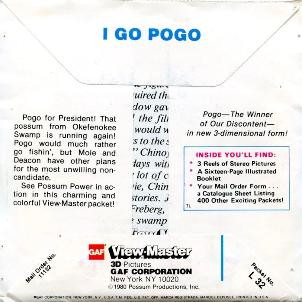 I Go Pogo - View-Master 3 Reel Packet - 1970s - Vintage - (ECO-L32-G6 ...