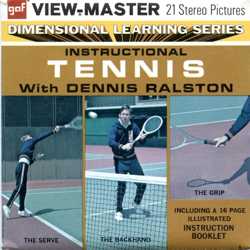 Instructional Tennis - View-Master 3 Reel Packet - 1970s - Vintage ...