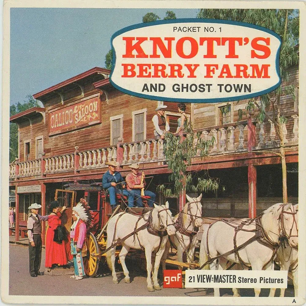 KNOTT'S - Berry Farm - Ghost Town- View-Master 3 Reel Packet - 1960s ...