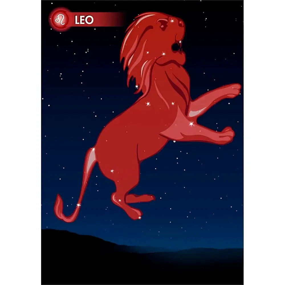 LEO - Zodiac Sign - 3D Action Lenticular Postcard Greeting Card - NEW ...