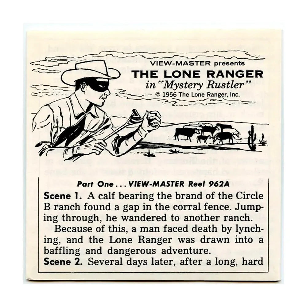 Lone Ranger - Mystery Rustler - ViewMaster 3 Reel Packet – 3Dstereo.com