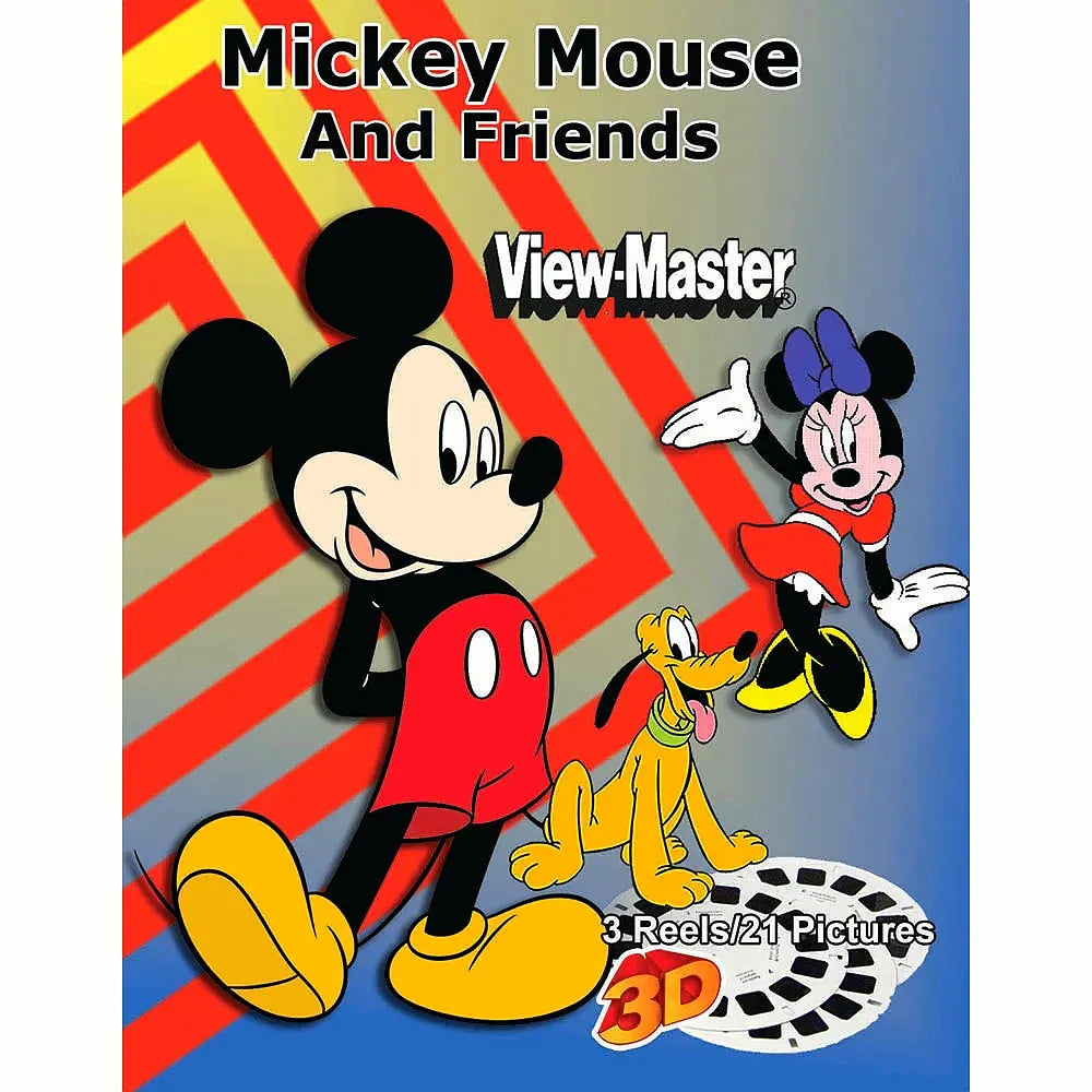 Mickey Mouse And Friends View Master 3 Reel Set New 3004