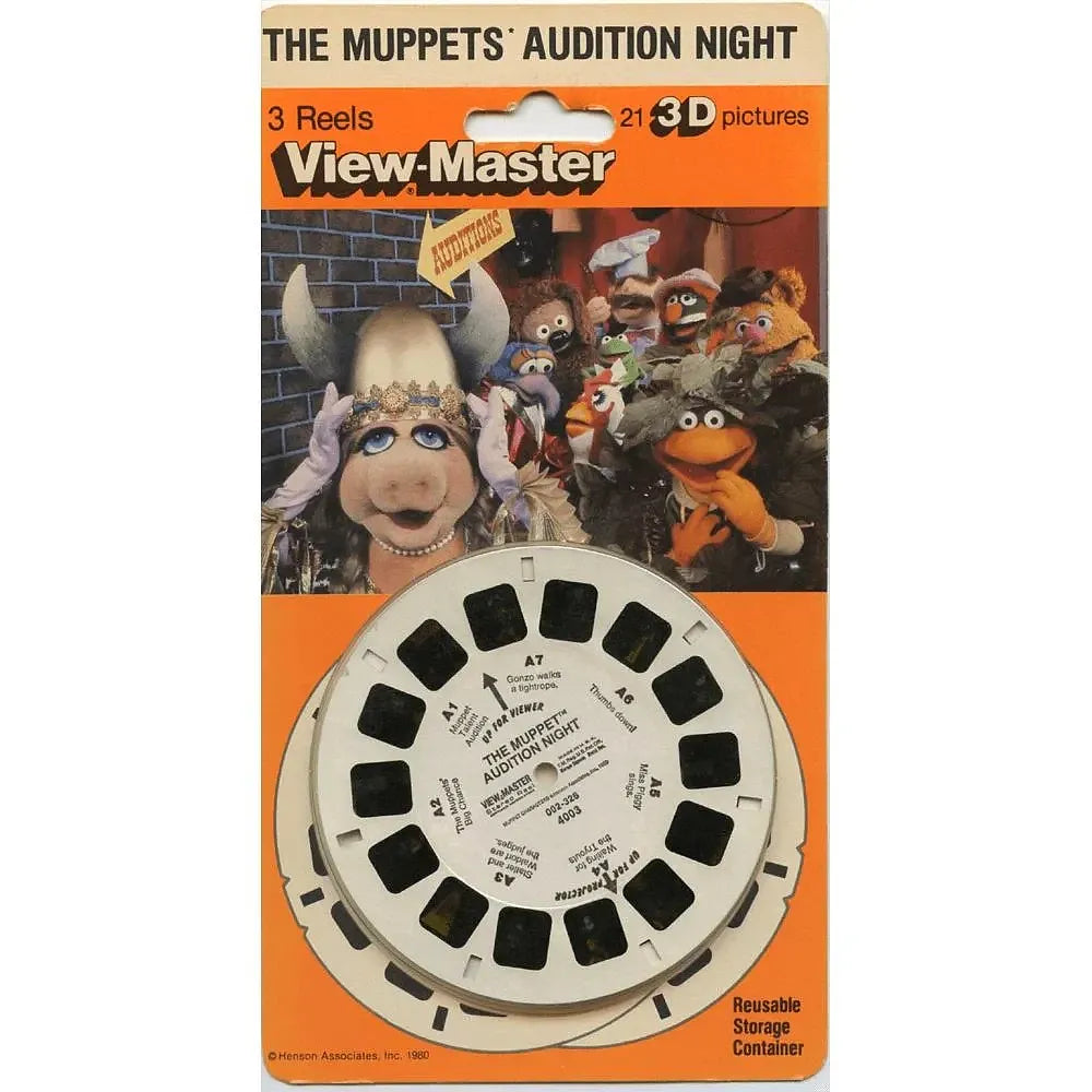 Muppets Audition Night - View Master 3 Reel Set on Card - NEW - (VBP-4 ...
