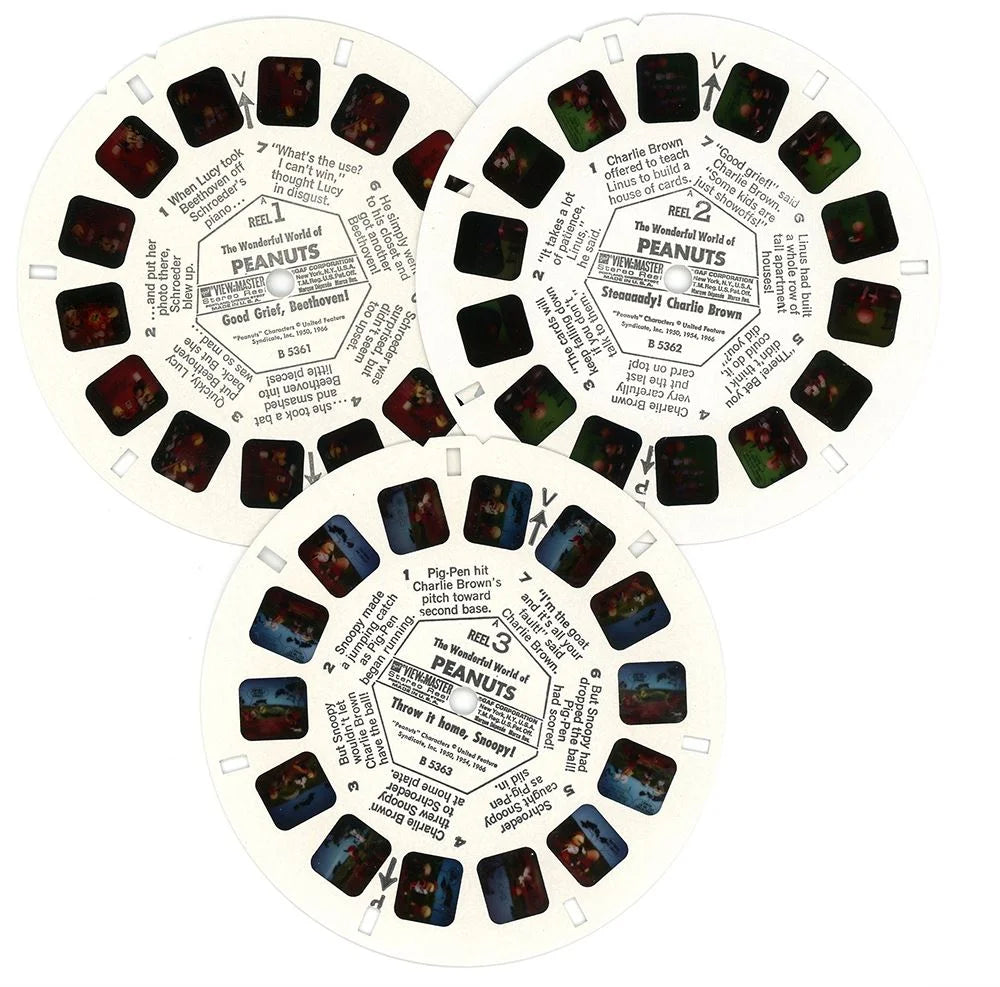 Peanuts - View-Master 3 Reel Set - NEW - (WKT-PEA) – 3Dstereo.com