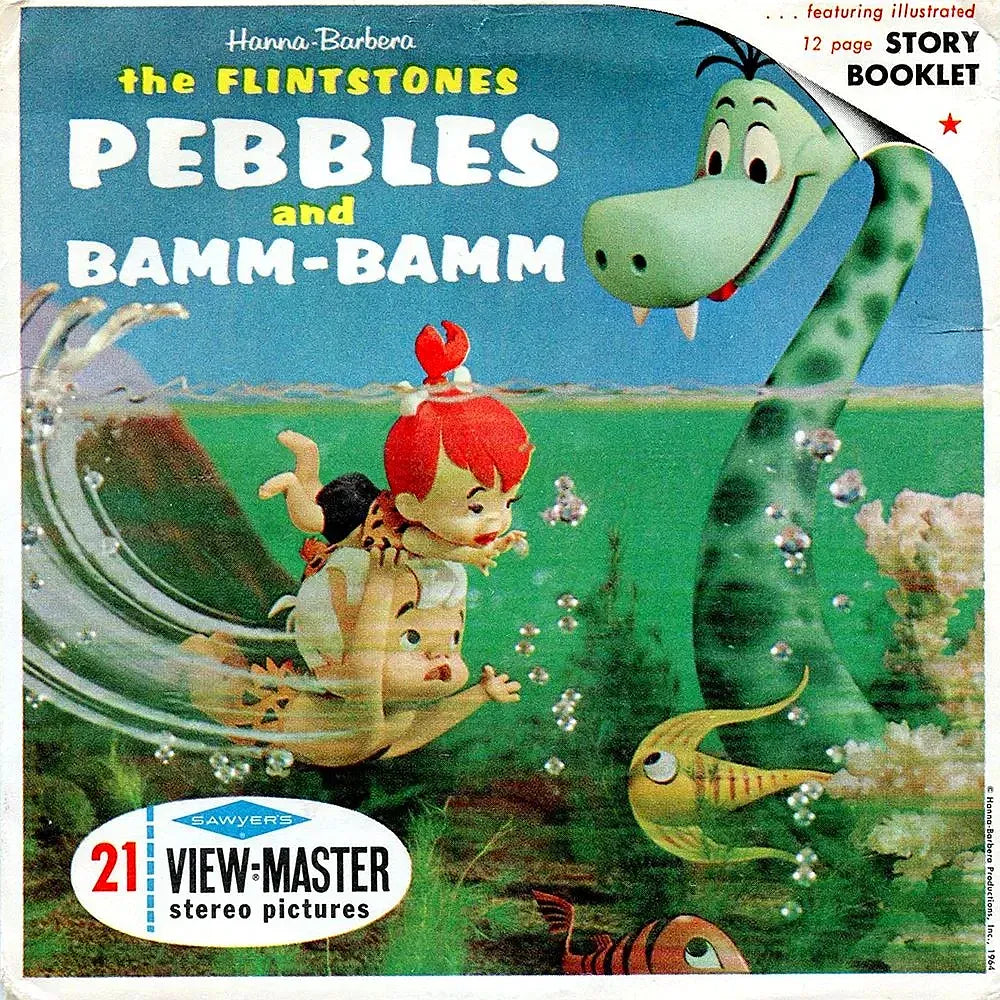 Pebbles & Bamm-Bamm - View-Master 3 Reel Packet - 1960s - Vintage - (P ...