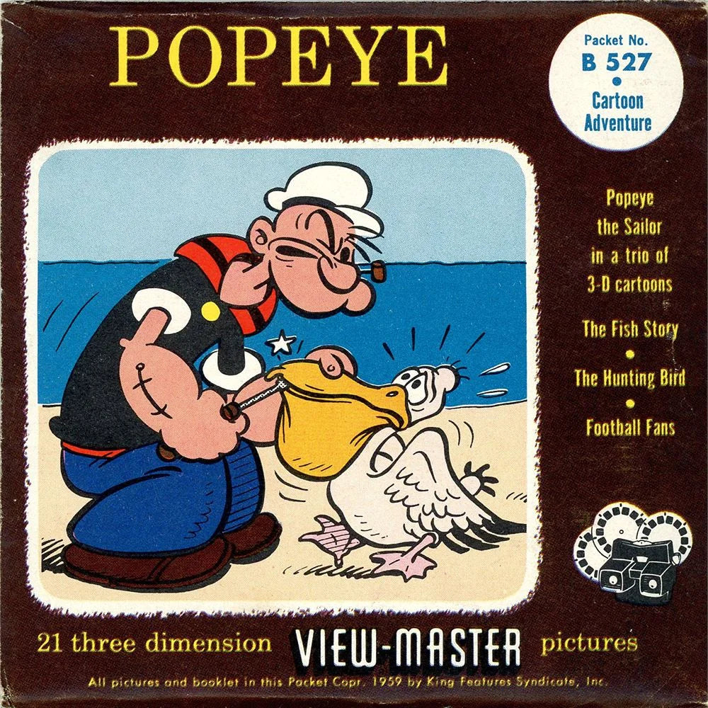 Popeye - View-Master 3 Reel Packet - 1950s - Vintage - (PKT-B527-S4 ...