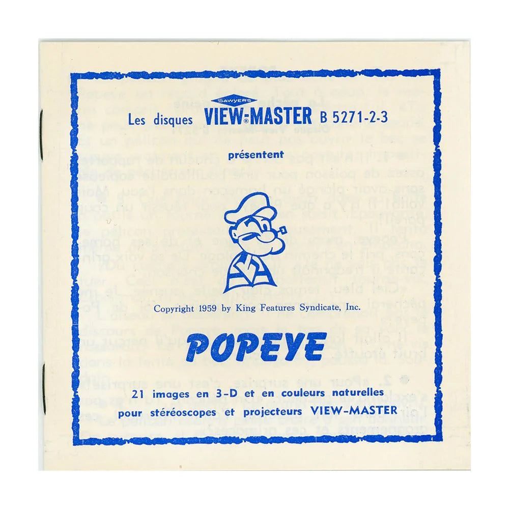 Popeye - View-Master 3 Reel Packet - vintage - (PKT-B527-BS4 ...