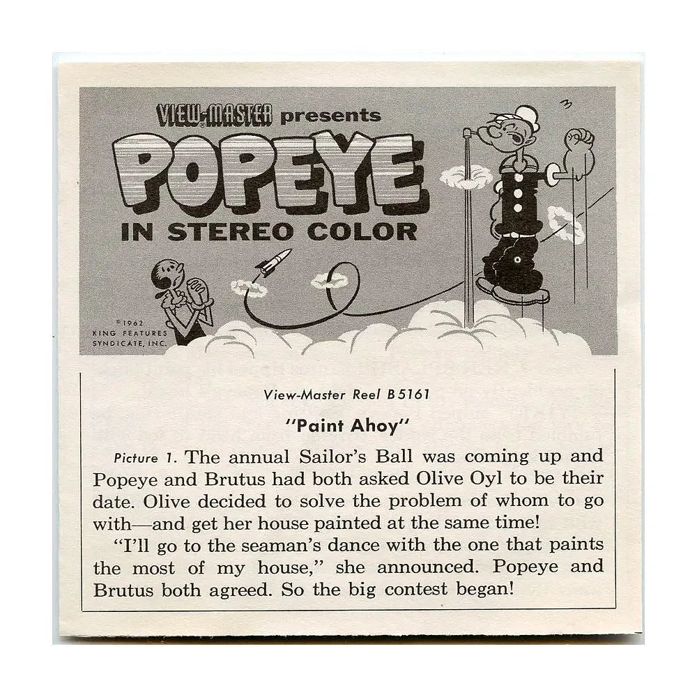 Popeye - ViewMaster 3 Reel Packet - vintage - Vintage - (ECO-B516-S5 ...
