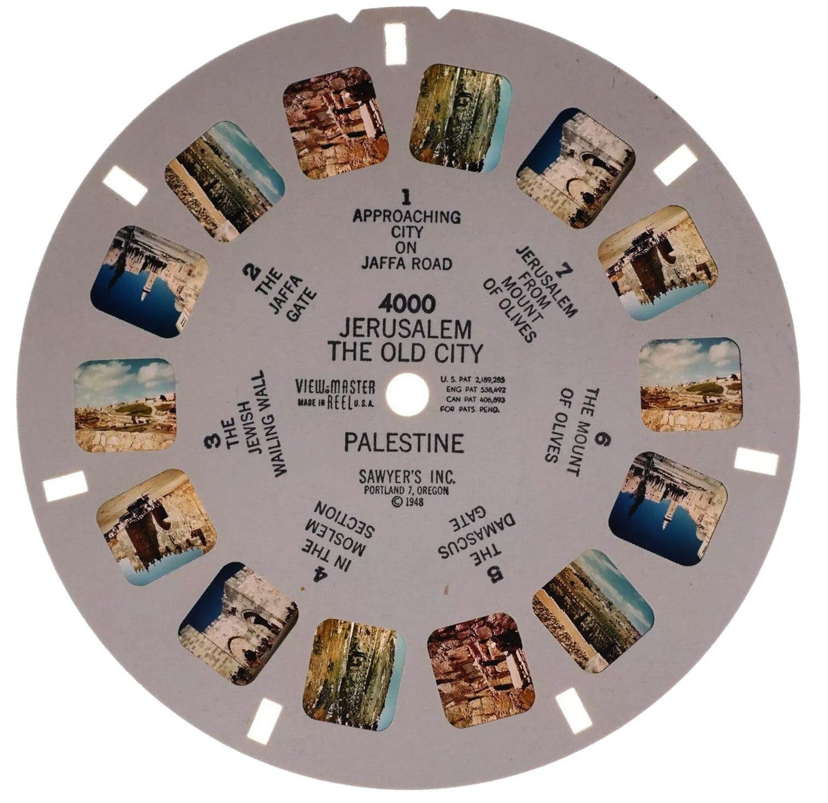 Jerusalem The Old City Palestine - 1948 Vintage View-Master Single Ree ...