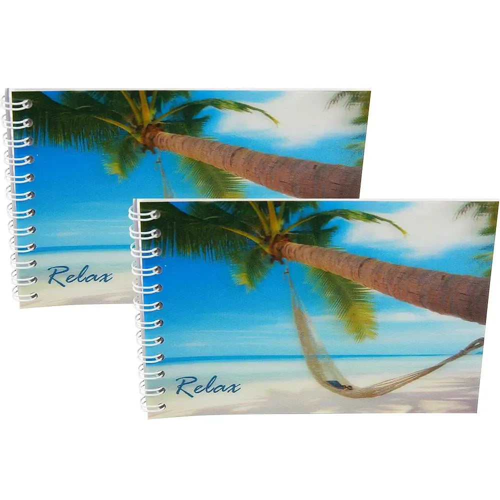 RELAX - Two (2) Notebooks with 3D Lenticular Covers Lined Pages - NEW ...
