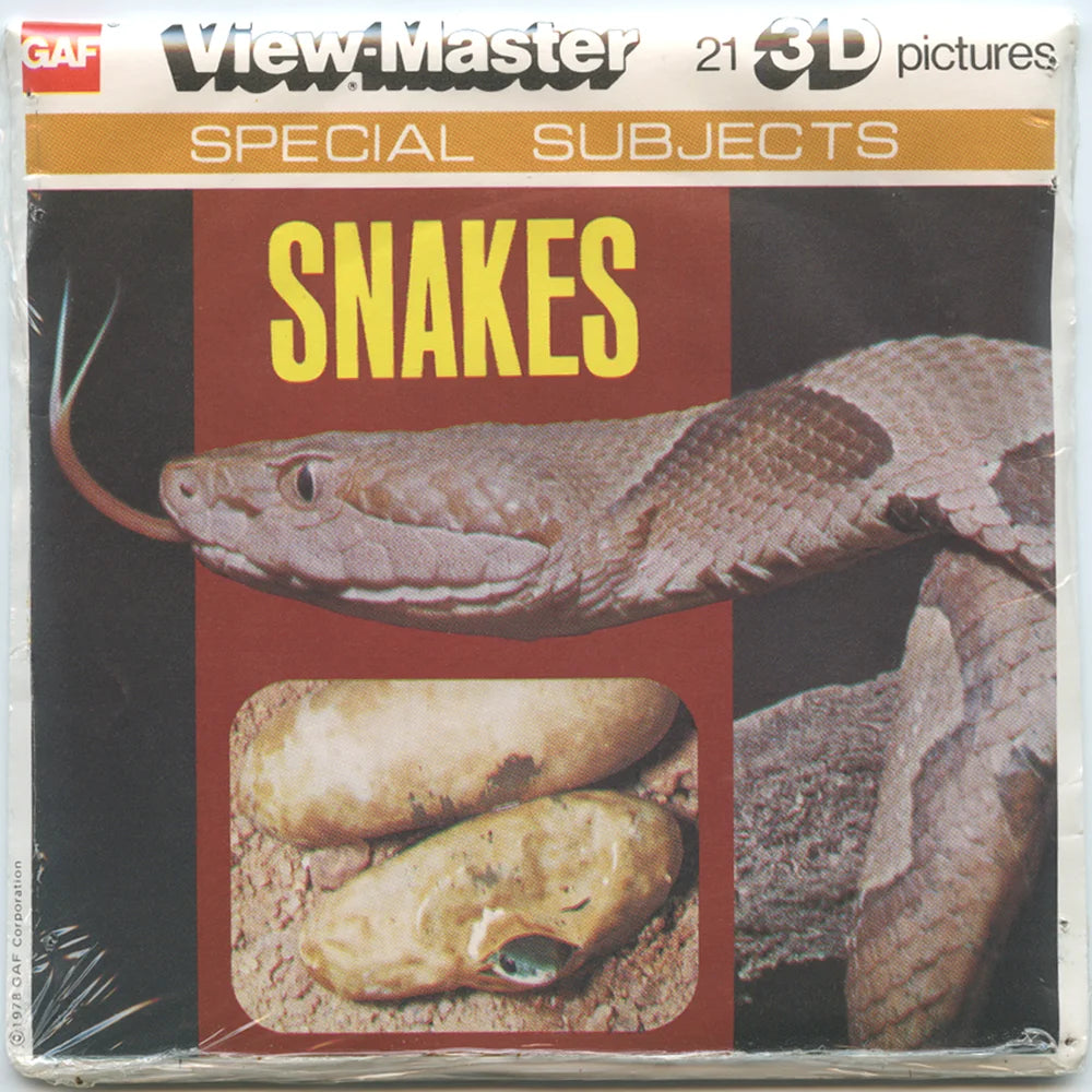 Snakes - View-Master 3 Reel Packet - 1970s - vintage - J65-G6 ...