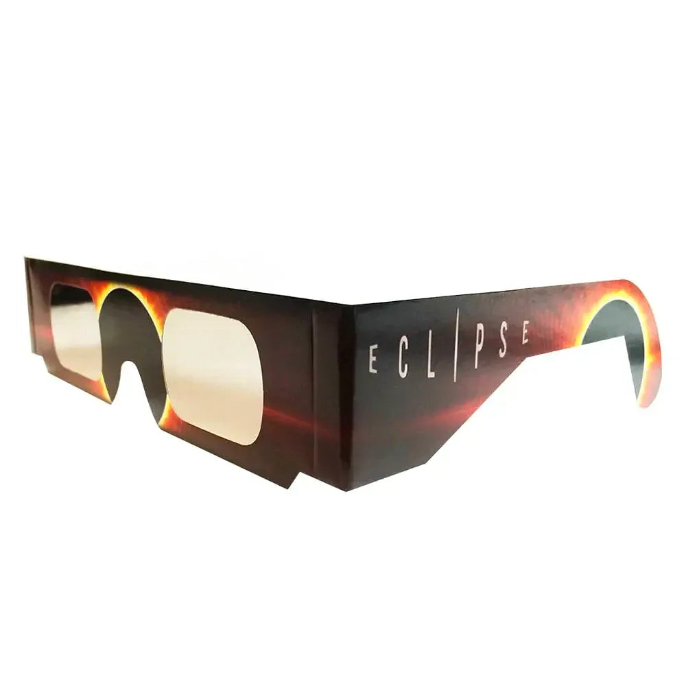 Souvenir Solar Eclipse Glasses - ISO Certified Safe - Cardboard ('Burn ...