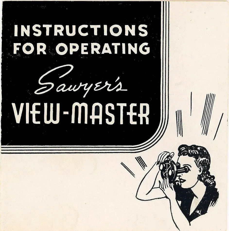 View-Master Model A Viewer Instructions - ORIGINAL - Early Version #1 ...