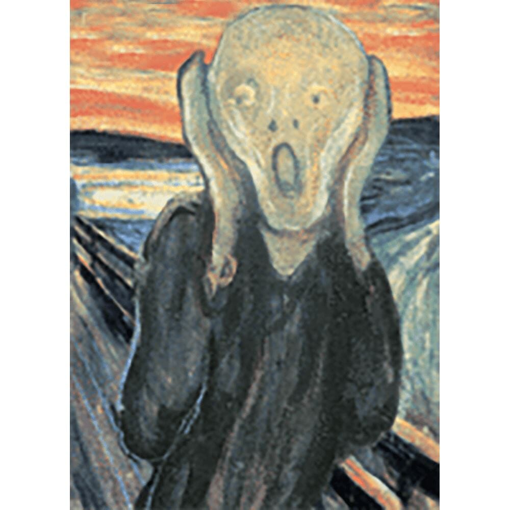 Munch's "The Scream" - 3D Motion Lenticular Postcard Greeting Card ...