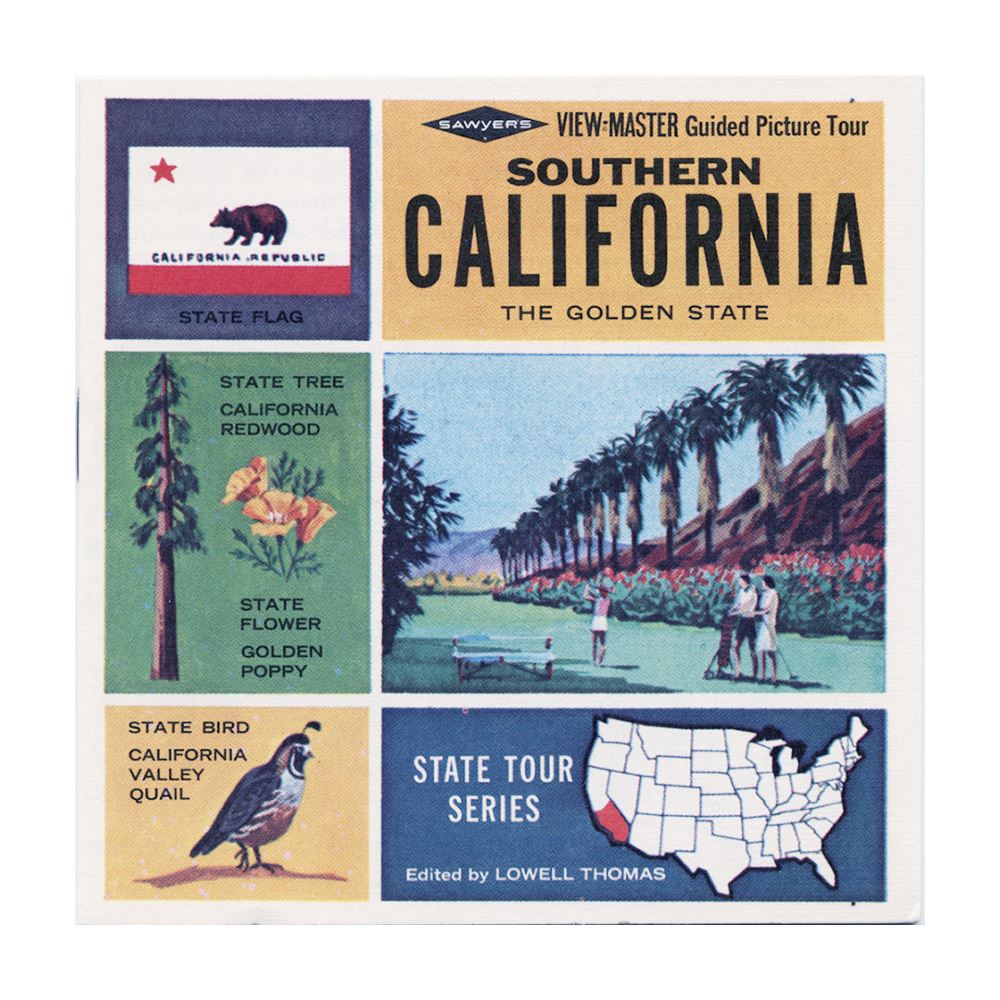 Southern California - State Tour Series - View Master 3 Reel Map Packet ...