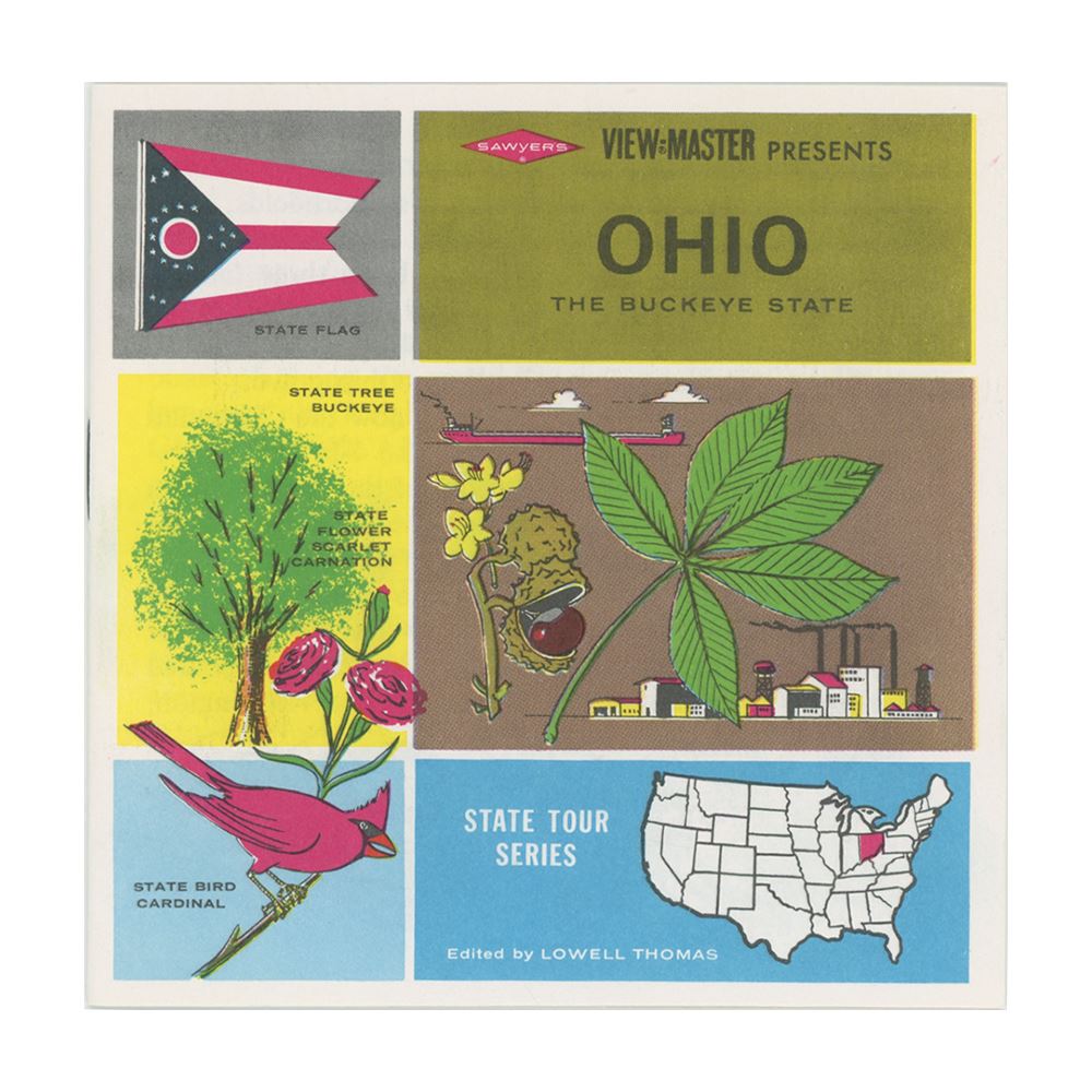 Ohio - State Tour Series - View-Master 3 Reel Map Packet - 1960s ...
