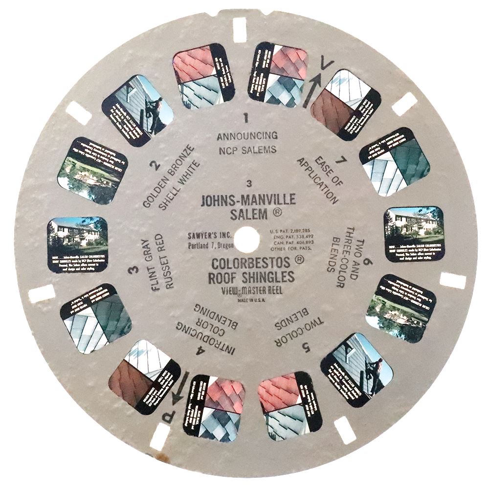 Colorbestos Roof Shingles - View-Master Commercial Reel - vintage ...
