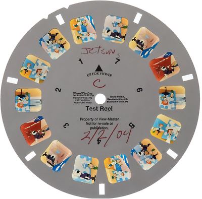 Jetsons - View-Master Test 3 Reel Set - vintage – 3Dstereo.com