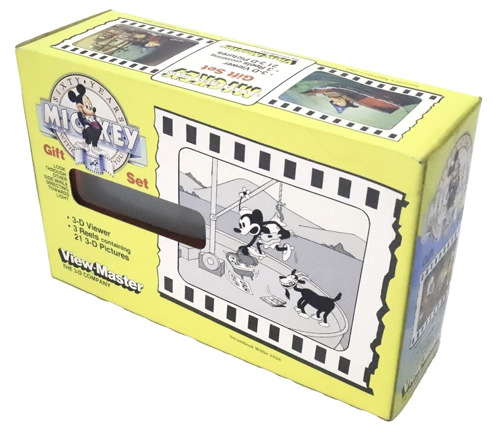 Mickey Mouse - View-Master Gift Set - 3 Reels & Viewer (red) - 60 Years ...