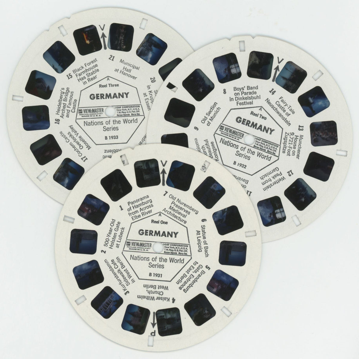 Germany - 1970's View-Master 3 Reel Set - vintage – 3Dstereo.com