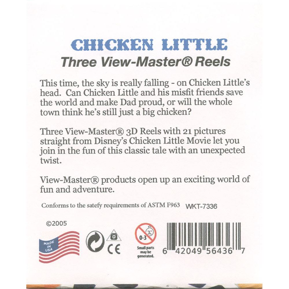Chicken Little - View-Master 3 Reel Set - AS NEW - 7336 – 3Dstereo.com