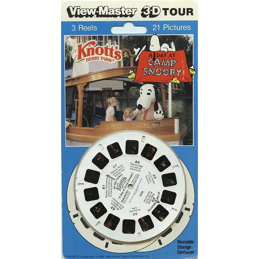 Knott's Berry Farm - Camp Snoopy - View-Master 3 Reel Set on Card - vi ...